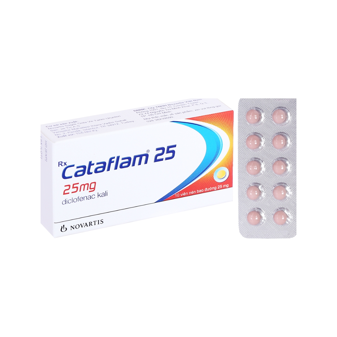 Thuốc Cataflam 25 - Điều trị chứng đau, viêm xương khớp - Pharmart.vn