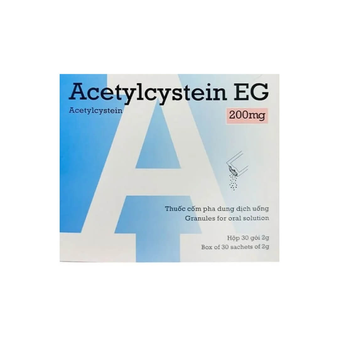Thuốc cốm Acetylcystein EG 200mg Pymepharco - Pharmart.vn