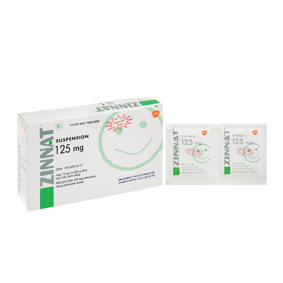 Thuốc cốm Zinnat Suspension 125mg - Pharmart.vn