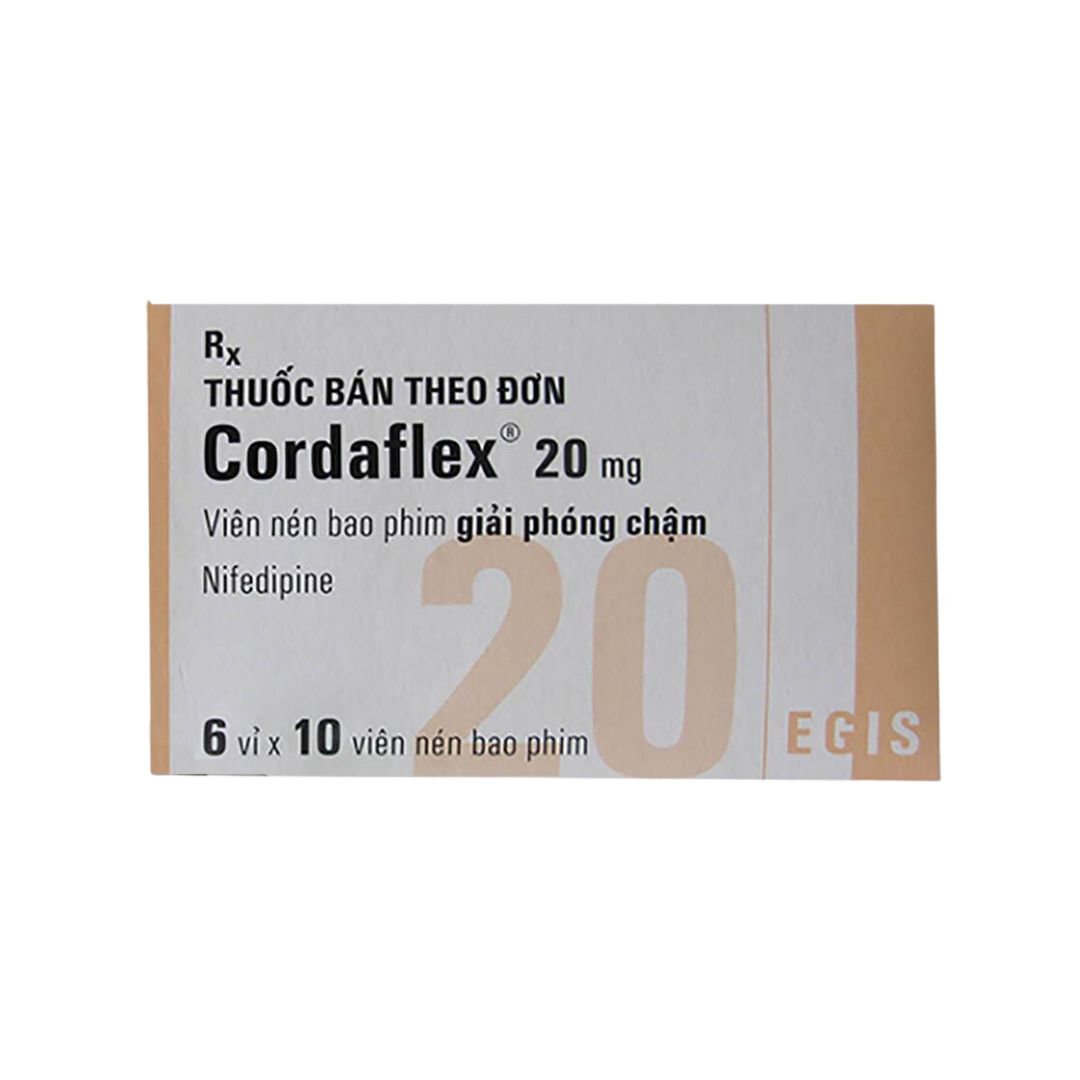 Thuốc Cordaflex 20mg - Điều trị cơn đau thắt ngực - Pharmart.vn