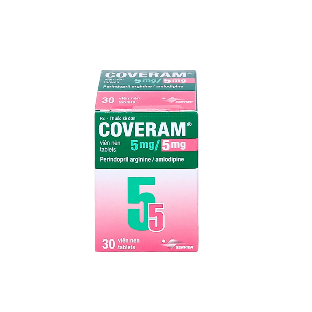 Thuốc Coveram 5mg/5mg Điều trị tăng huyết áp - Pharmart.vn