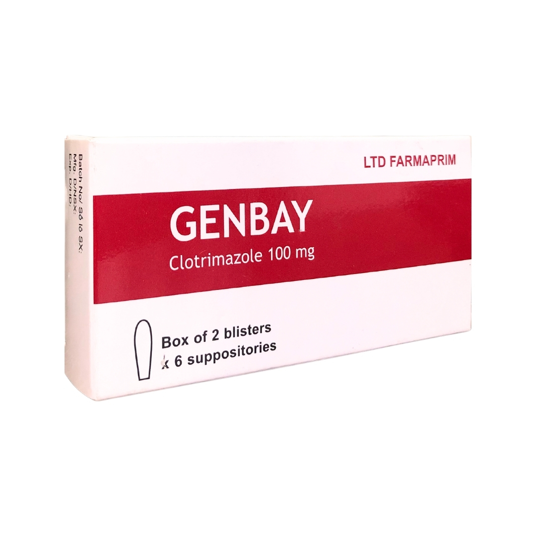 Thuốc đặt Genbay (100mg) - Điều trị nấm âm đạo - Pharmart.vn