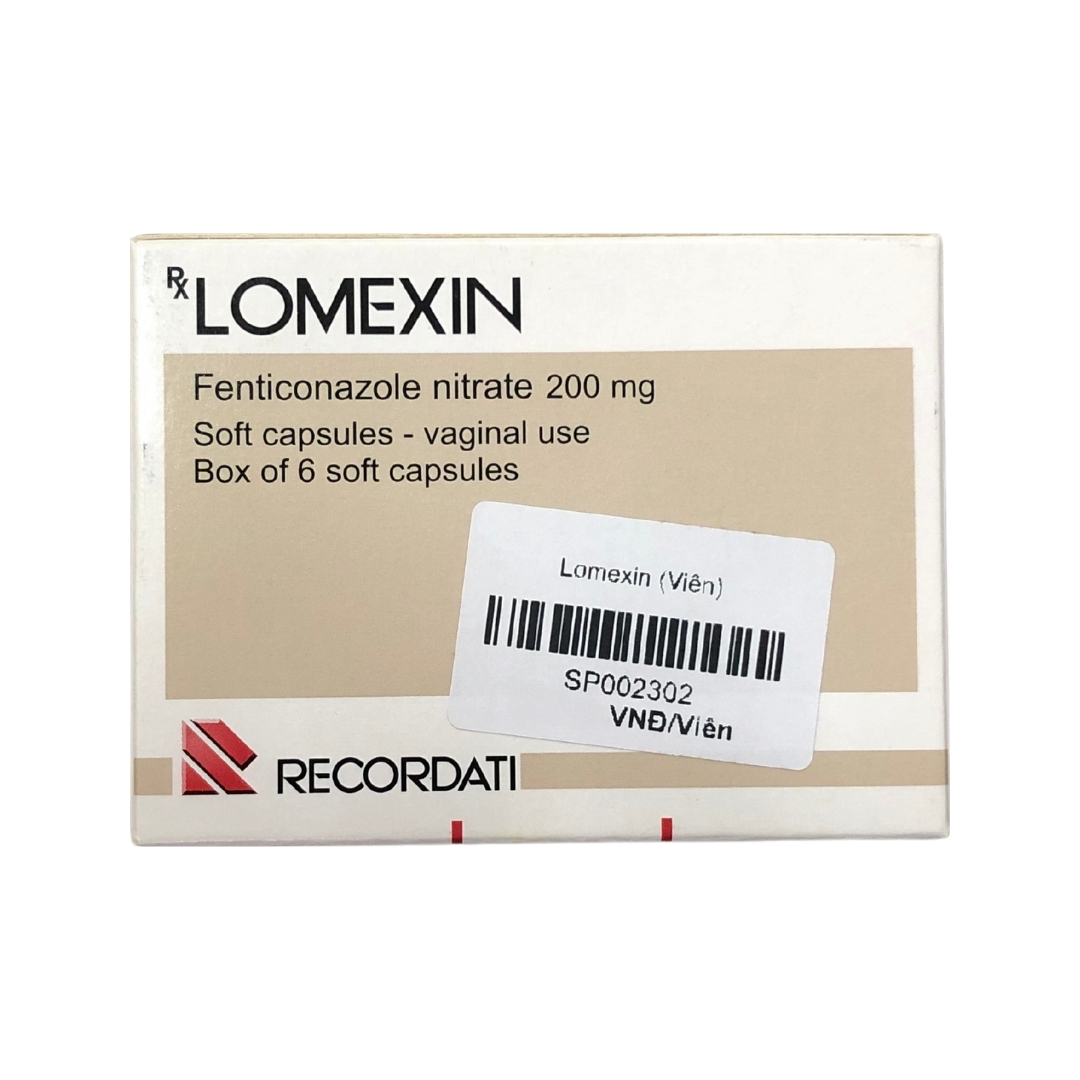 Thuốc đặt Lomexin (200mg) - Trị nhiễm nấm Cadida - Pharmart.vn
