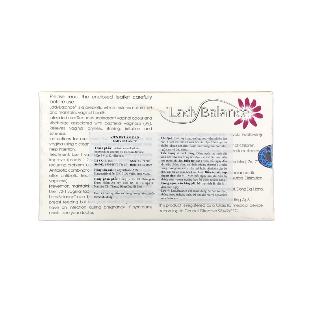 Thuốc đặt Ladybalance - Điều trị viêm nhiễm âm đạo - Pharmart.vn