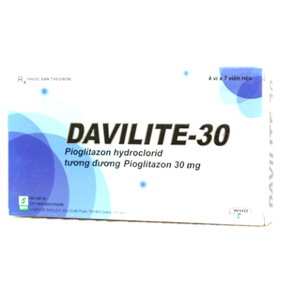 Thuốc Davilite 30mg trị tiểu đường - Pharmart.vn
