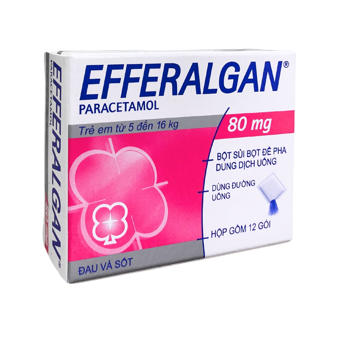 Thuốc Efferalgan 80mg - Điều trị giảm đau, hạ sốt - Pharmart.vn