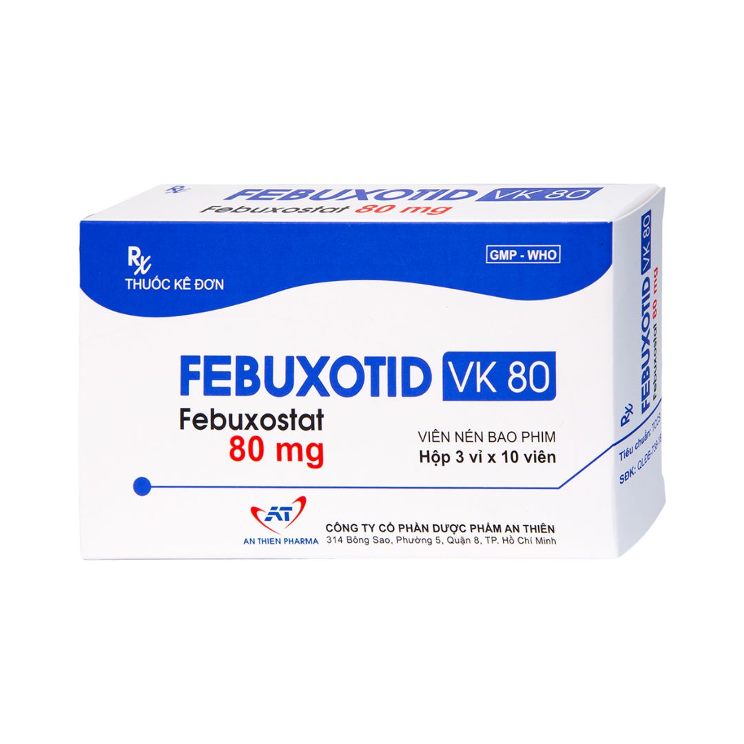 Thuốc Febuxotid VK 80 - Giảm acid uric máu mãn tính - Pharmart.vn