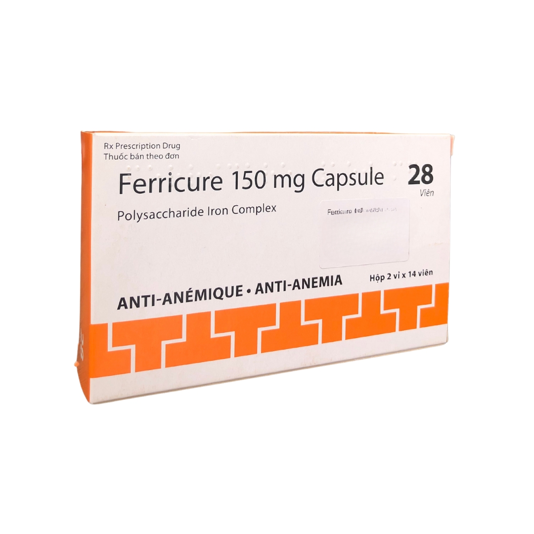 Thuốc Ferricure (150mg) - Điều trị thiếu máu do thiếu sắt - Pharmart.vn