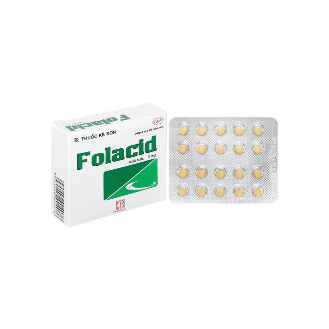 Thuốc Folacid (5mg) - Phòng và điều trị axit folic - Pharmart.vn