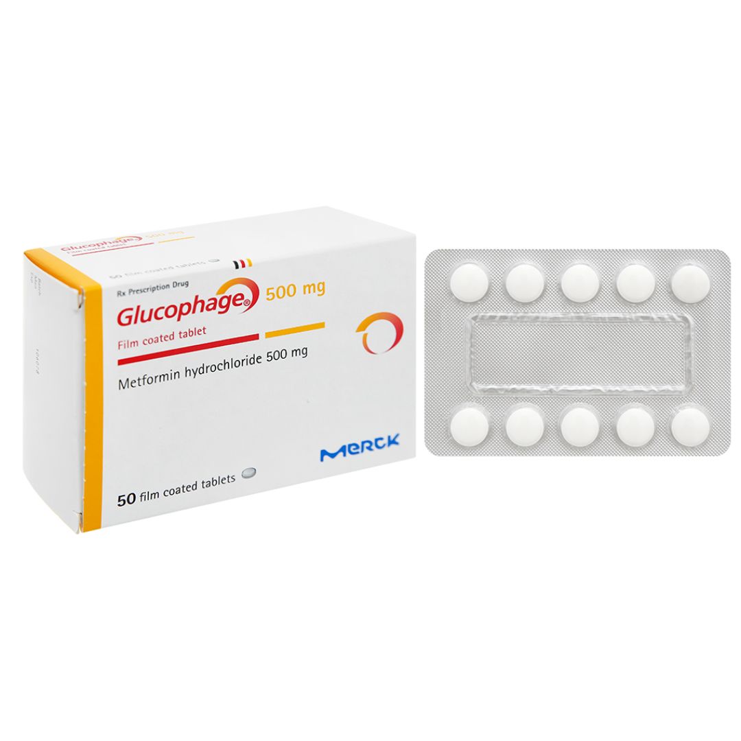 Glucophage 500mg - Điều trị đái tháo đường typ II - Pharmart.vn