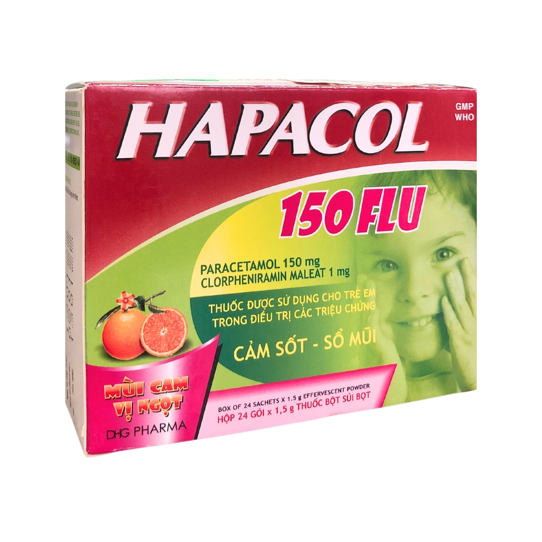 Thuốc Hapacol 150 Flu - Điều trị cảm cúm ở trẻ em - Pharmart.vn