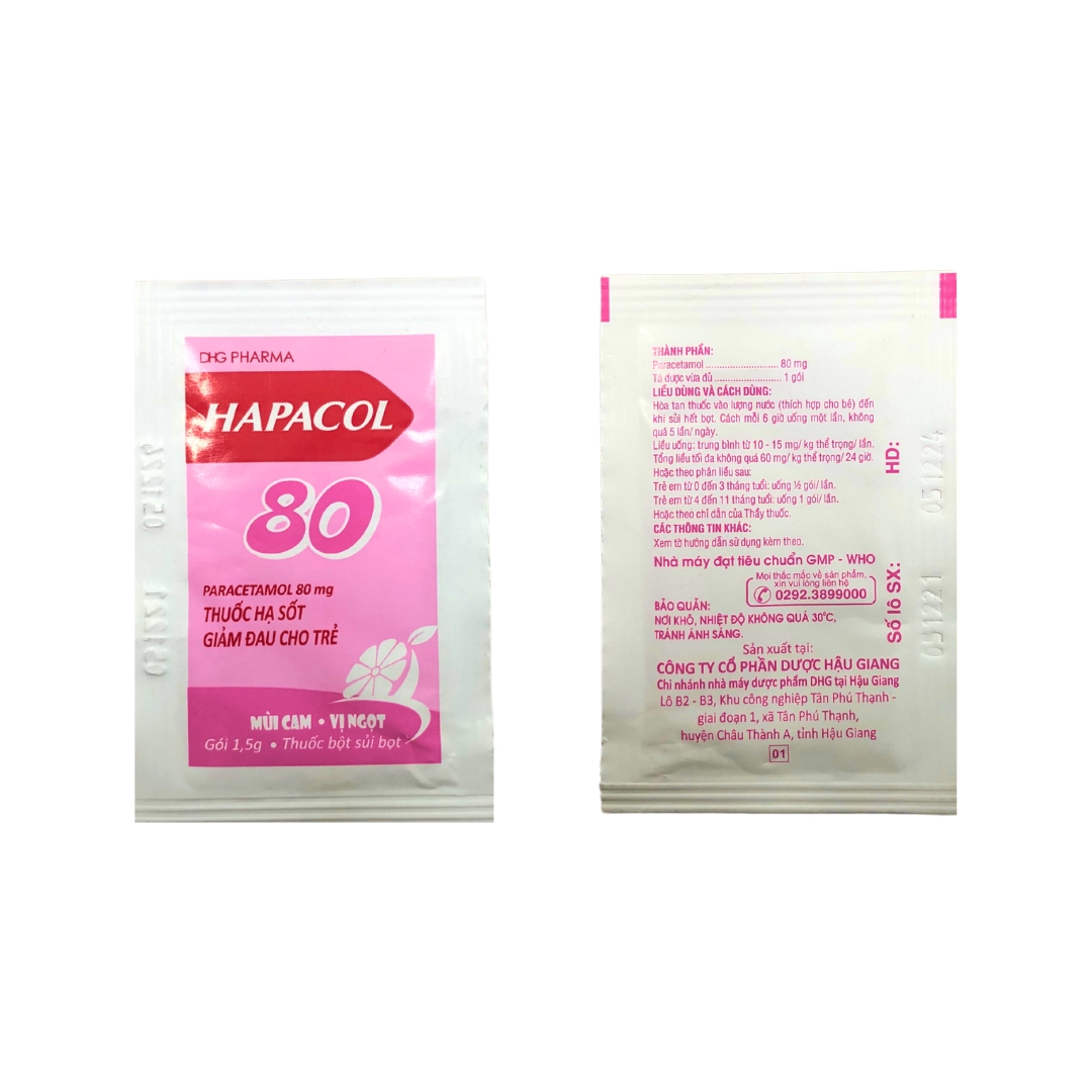 Thuốc Hapacol (80mg) - Hạ sốt, giảm đau cho trẻ em - Pharmart.vn