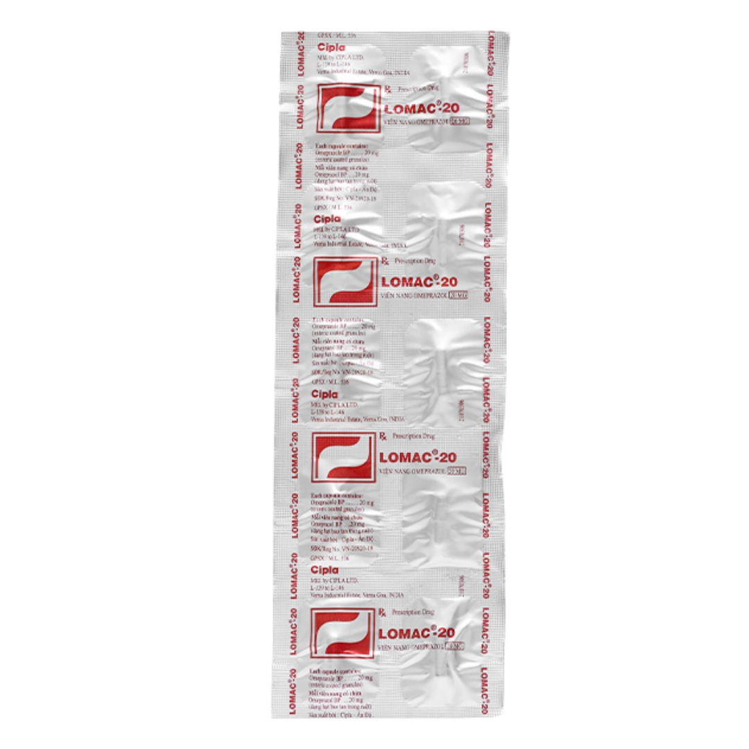 Thuốc Lomac 20mg điều trị loét dạ dày, tá tràng - Pharmart.vn