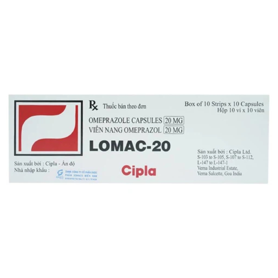 Thuốc Lomac 20mg điều trị loét dạ dày, tá tràng - Pharmart.vn