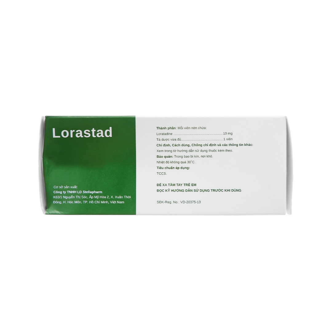 Thuốc Lorastad 10mg hộp 10 vỉ x 10 viên - Pharmart.vn