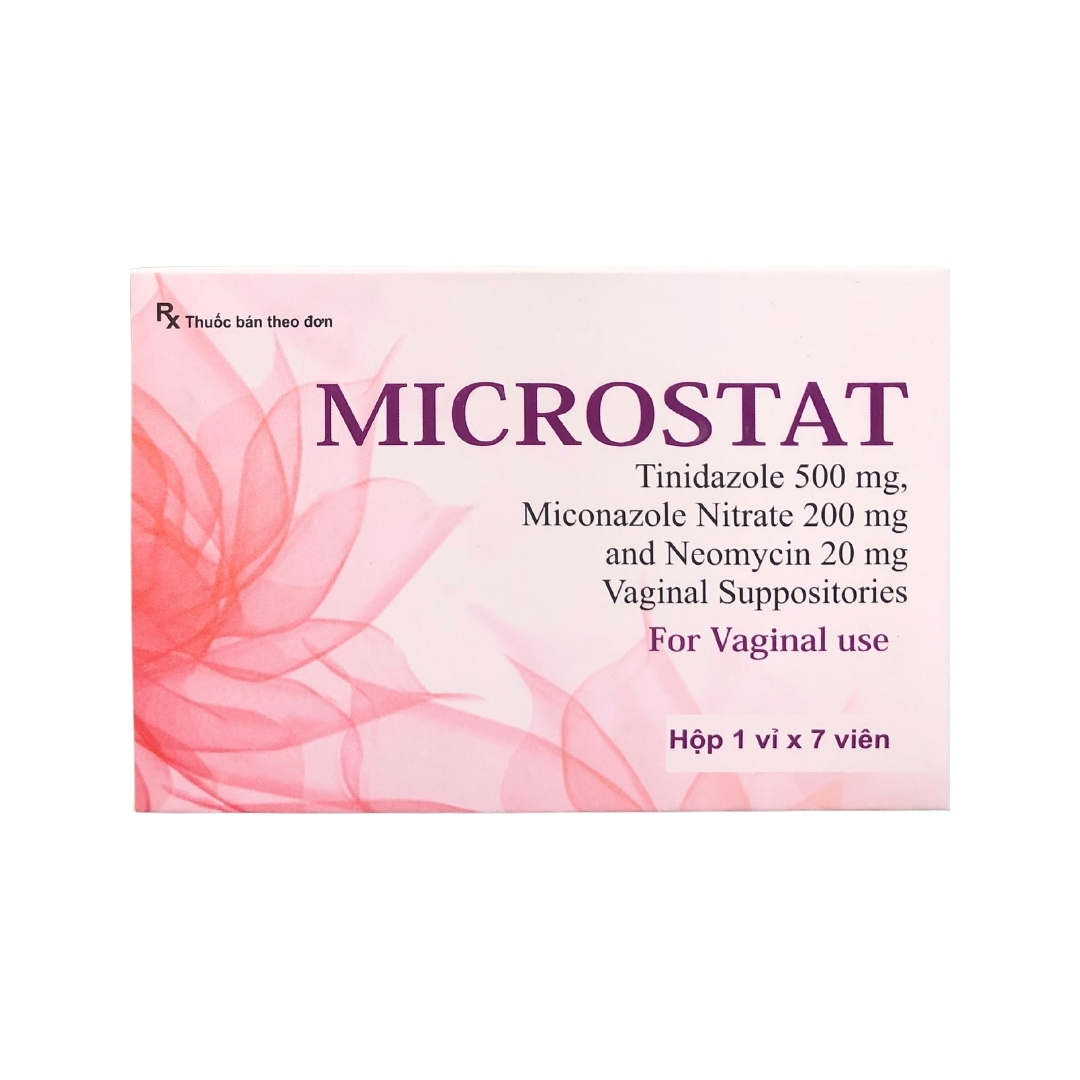 Thuốc đặt Microstat (500mg) - Điều trị viêm nhiễm âm đạo - Pharmart.vn