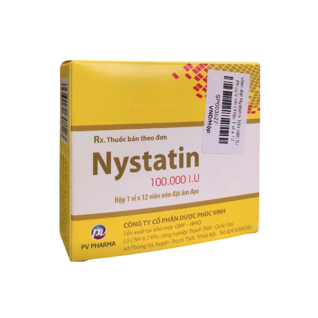 Thuốc Nystatin (100.000IU) Phúc Vinh - Phòng và điều trị nấm âm đạo ...