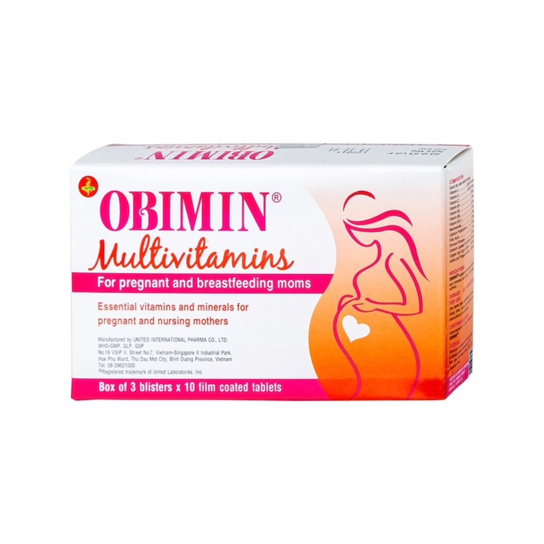 Thuốc Obimin - Bổ sung Vitamin và khoáng chất cho phụ nữ đang mang thai ...