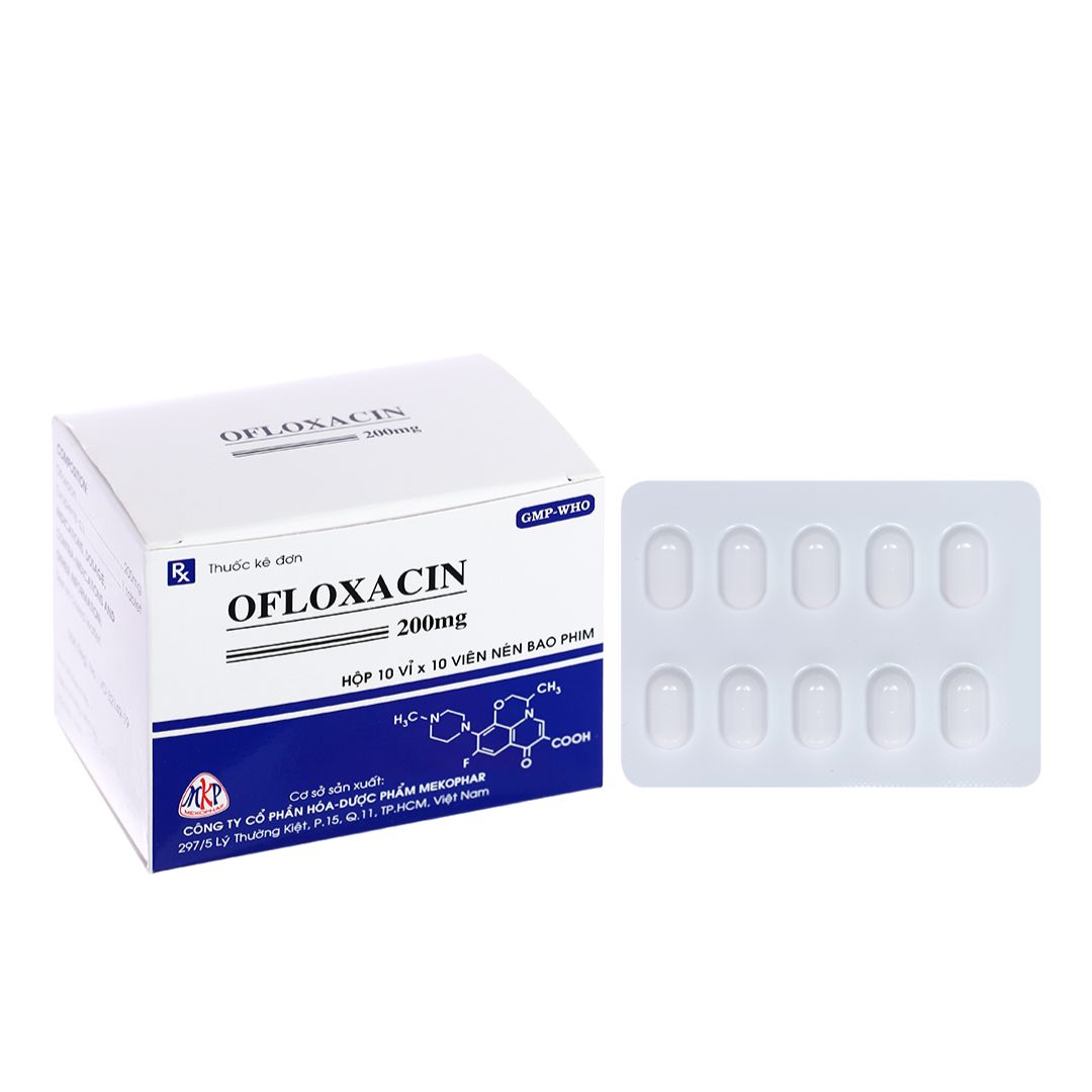 Ofloxacin 200mg Mekophar - Điều trị viêm phổi - Pharmart.vn