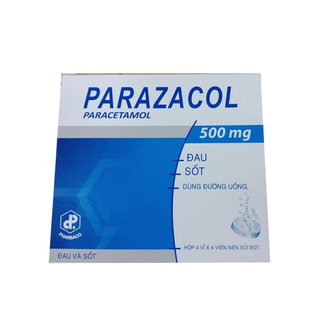 Thuốc Parazacol 500mg - Giảm đau, hạ sốt - Pharmart.vn