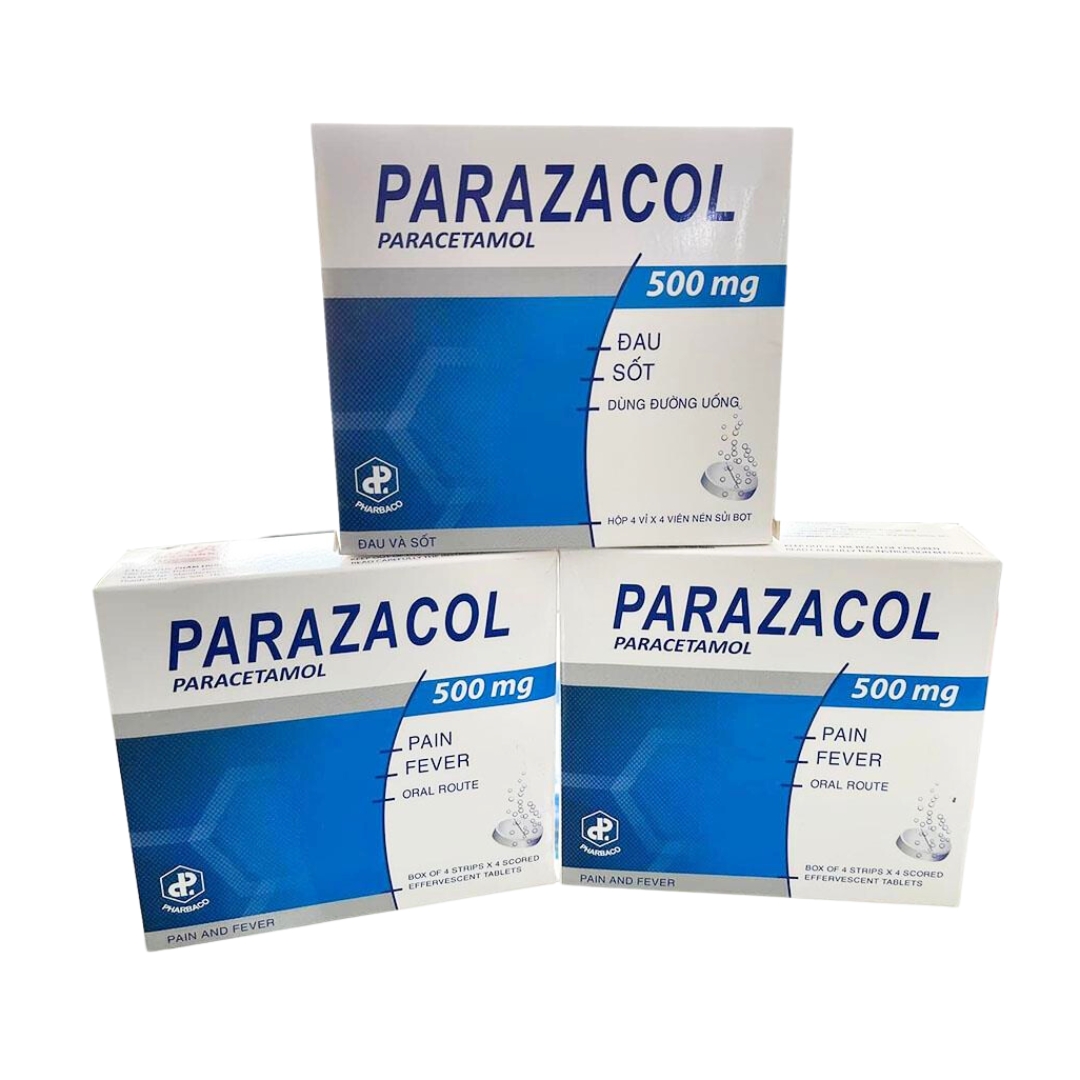 Thuốc Parazacol 500mg - Giảm đau, hạ sốt - Pharmart.vn