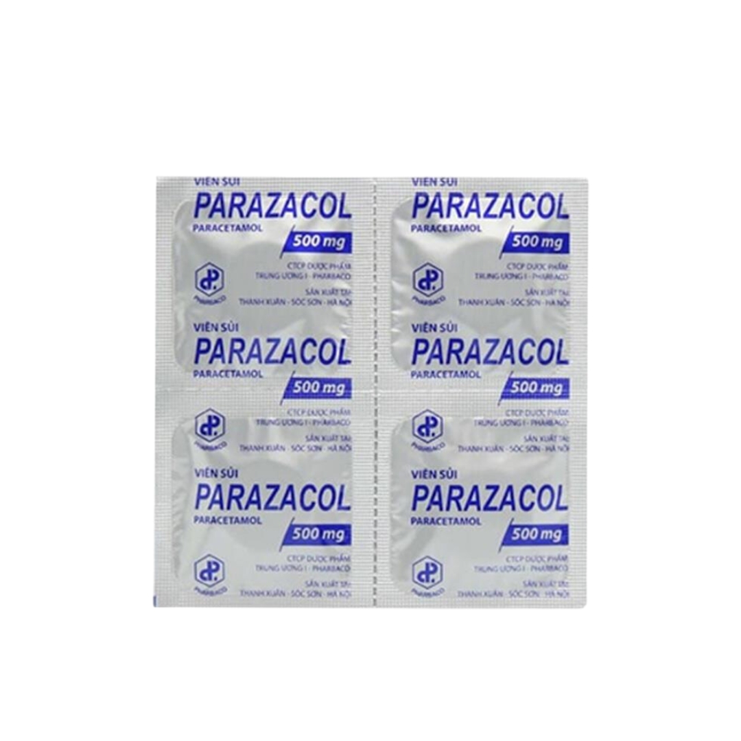 Thuốc Parazacol 500mg - Giảm đau, hạ sốt - Pharmart.vn