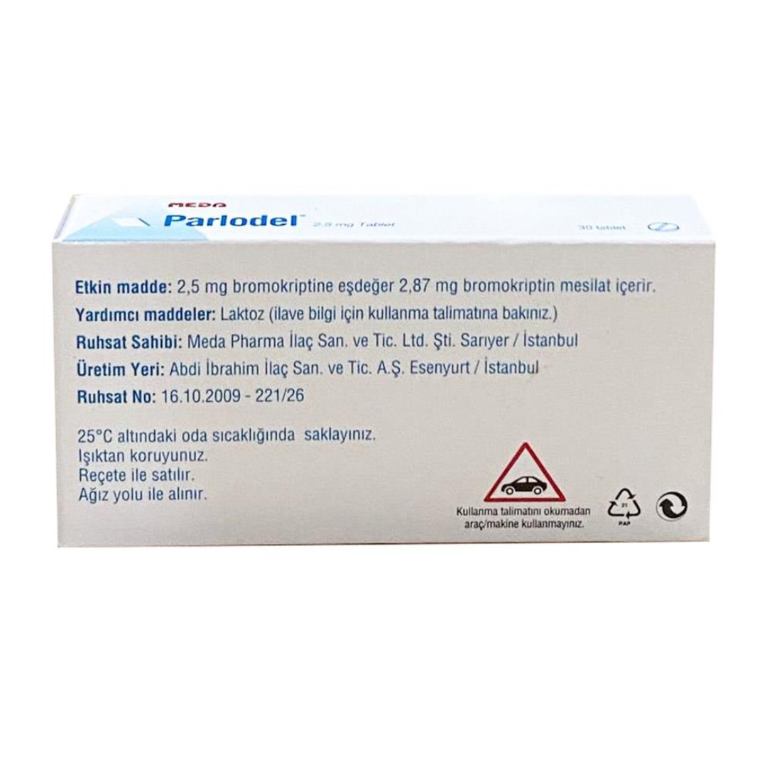 Parlodel 2,5mg Meda - Điều trị bệnh nhân tăng Prolactin - Pharmart.vn