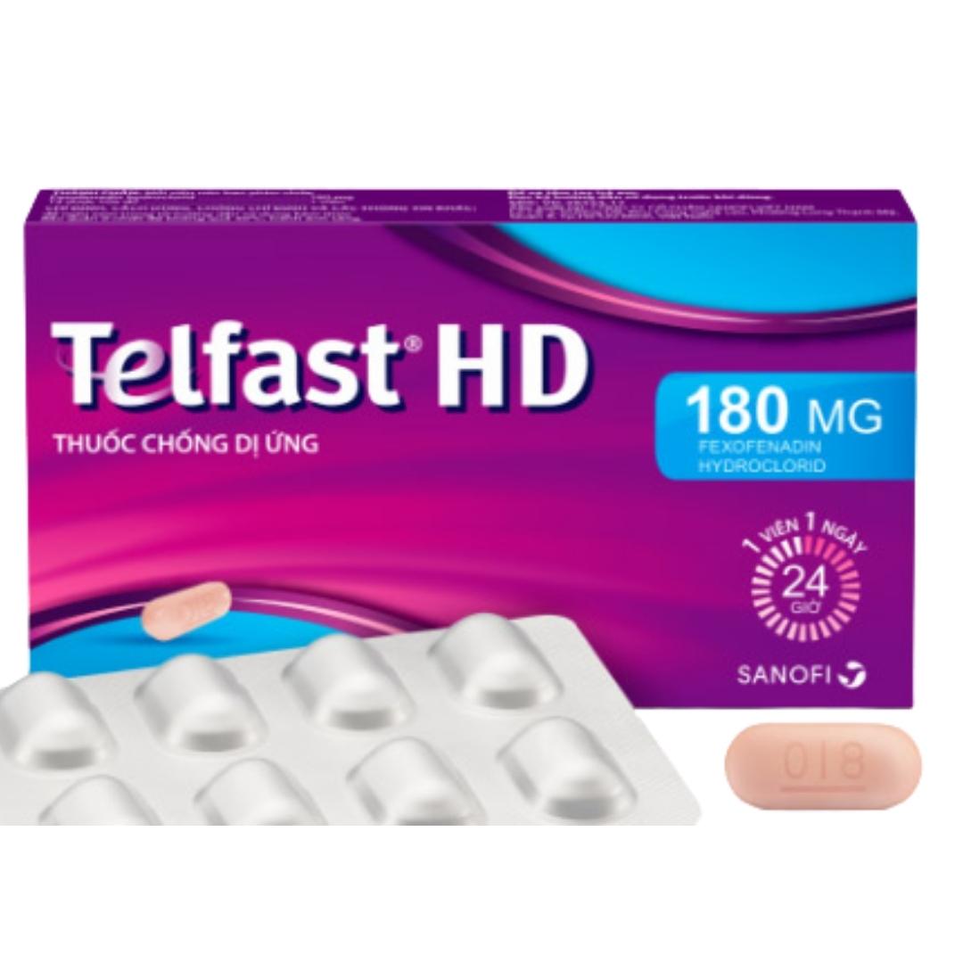 Telfast HD 180mg - Điều trị mày đay mạn tính - Pharmart.vn