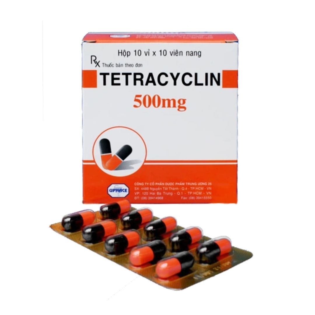 Thuốc Tetracycline (500mg) Uphace - Điều trị nhiễm khuẩn hô hấp ...