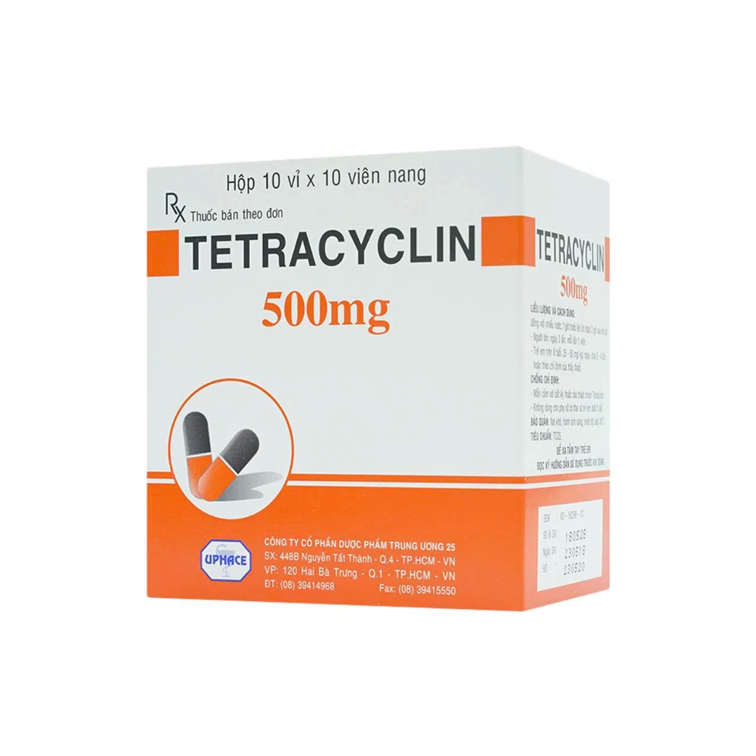 Thuốc Tetracycline (500mg) Uphace - Điều trị nhiễm khuẩn hô hấp ...