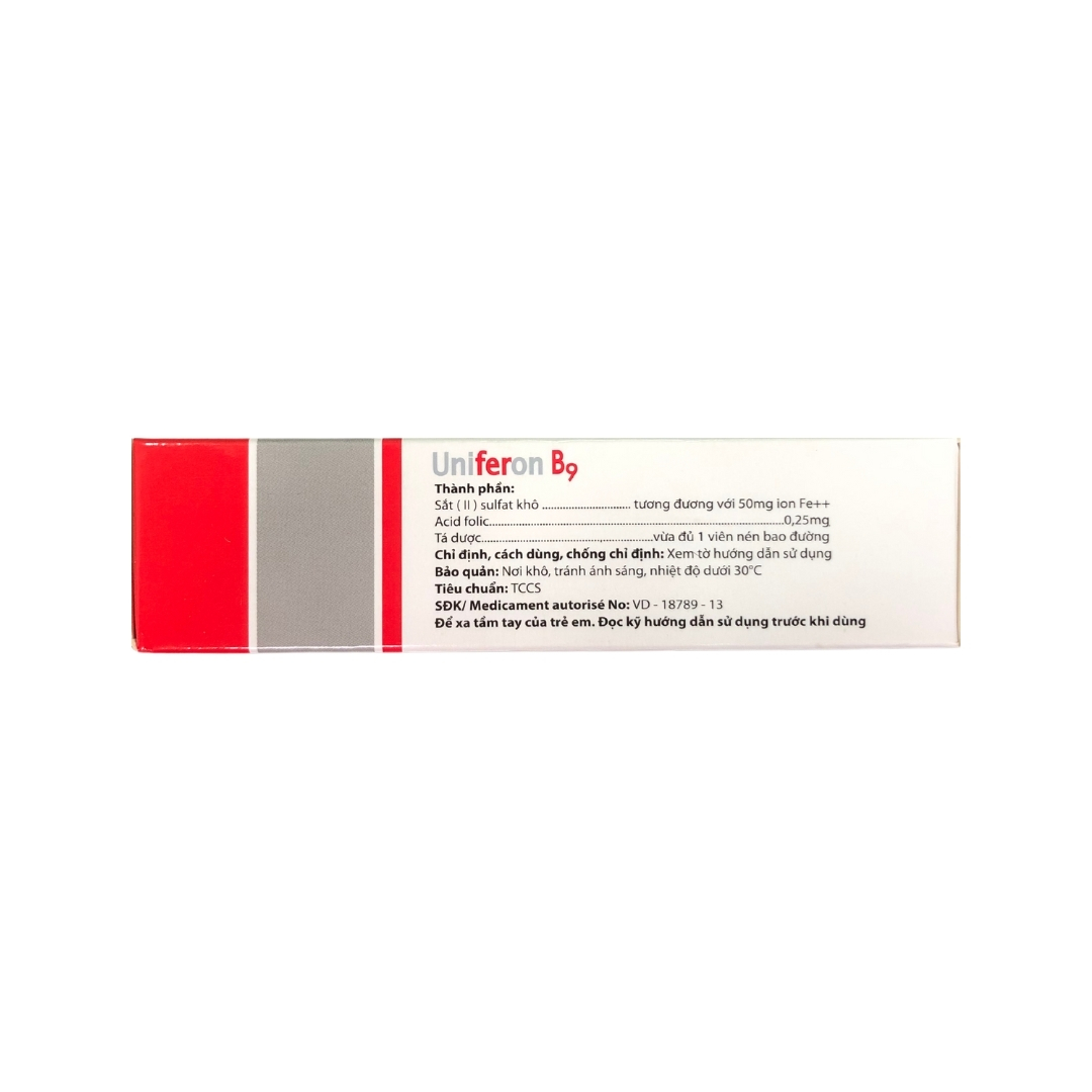 Thuốc Uniferon B9 - Trị thiếu máu, thiếu sắt - Pharmart.vn
