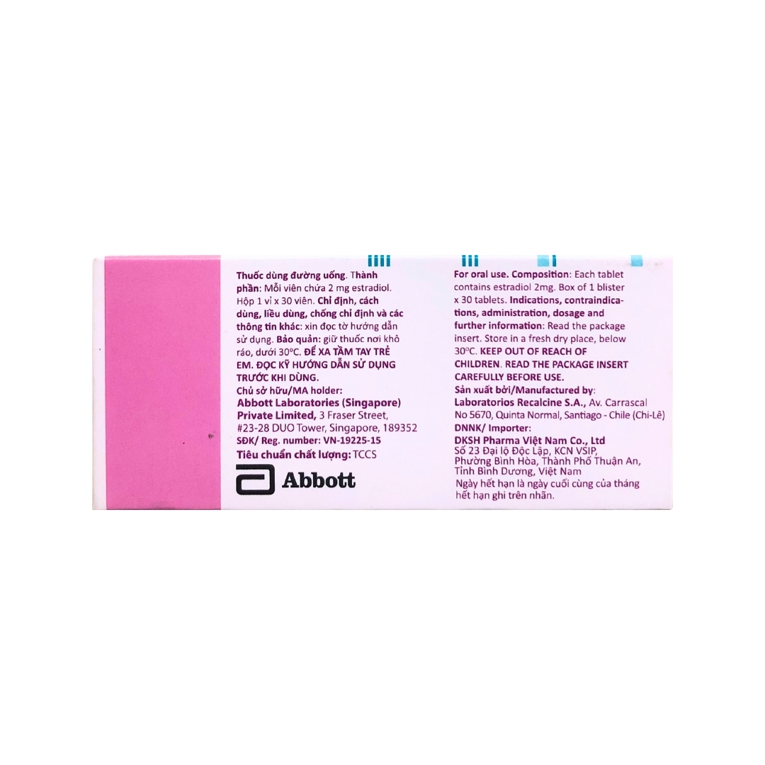 Thuốc Valiera (2mg) - Điều trị chứng rối loạn vận mạch thời kỳ mãn kinh ...