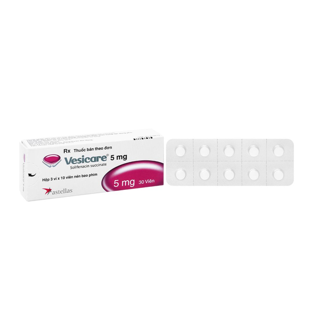 Thuốc Vesicare 5mg - trị tiểu són - Pharmart.vn