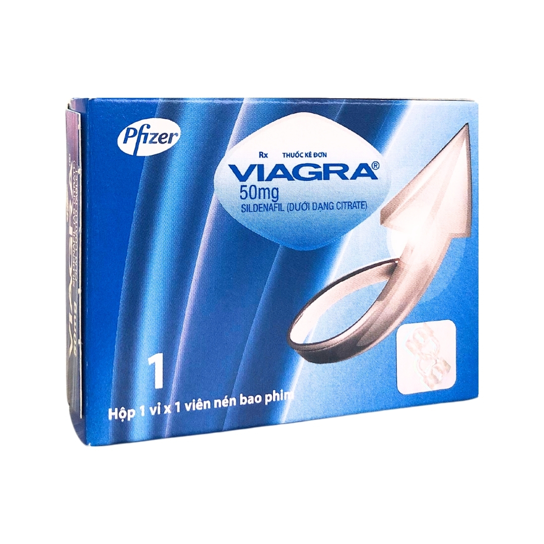 Thuốc Viagra (50mg) - Điều trị rối loạn cương dương hộp 1 viên ...