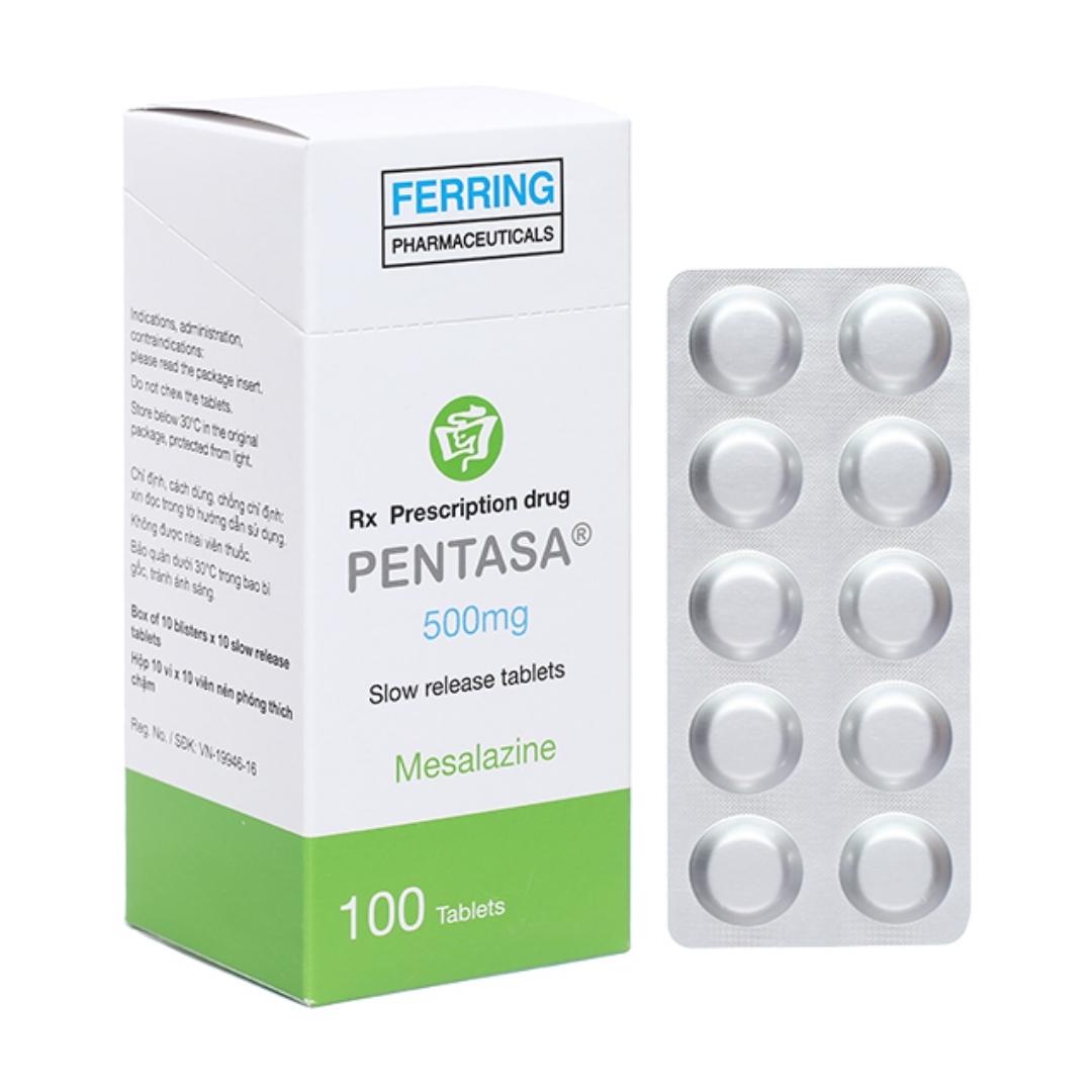 Thuốc viêm loét trực tràng Pentasa 500mg - Pharmart.vn
