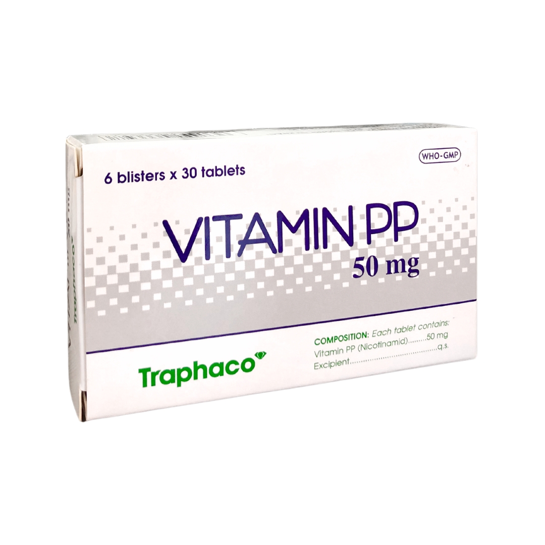 Thuốc Vitamin PP (50mg) - Điều trị thiếu vitamin PP và bệnh Pellagra ...