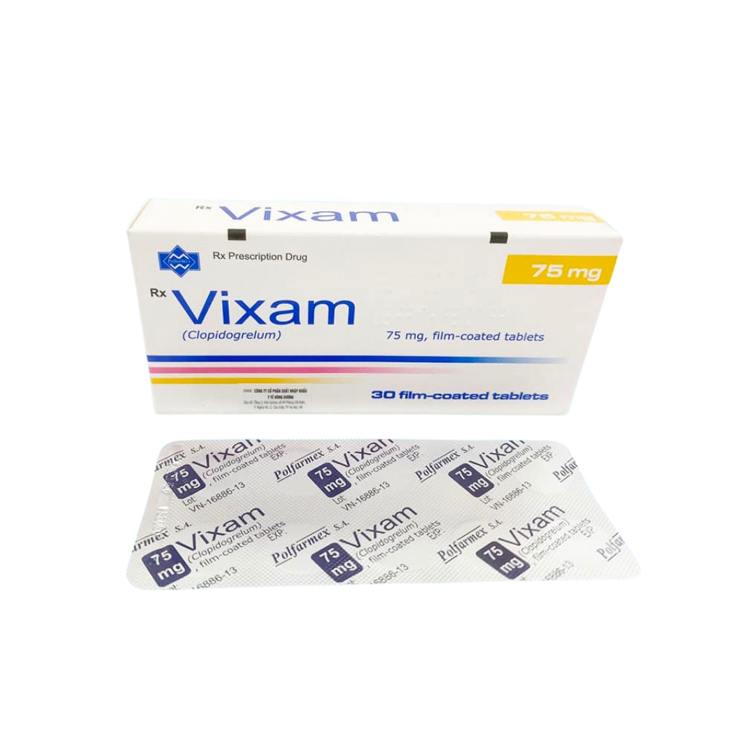 Thuốc Vixam 75mg Kháng Tiểu Cầu, Giảm Nguy Cơ Đông Máu - Pharmart.vn