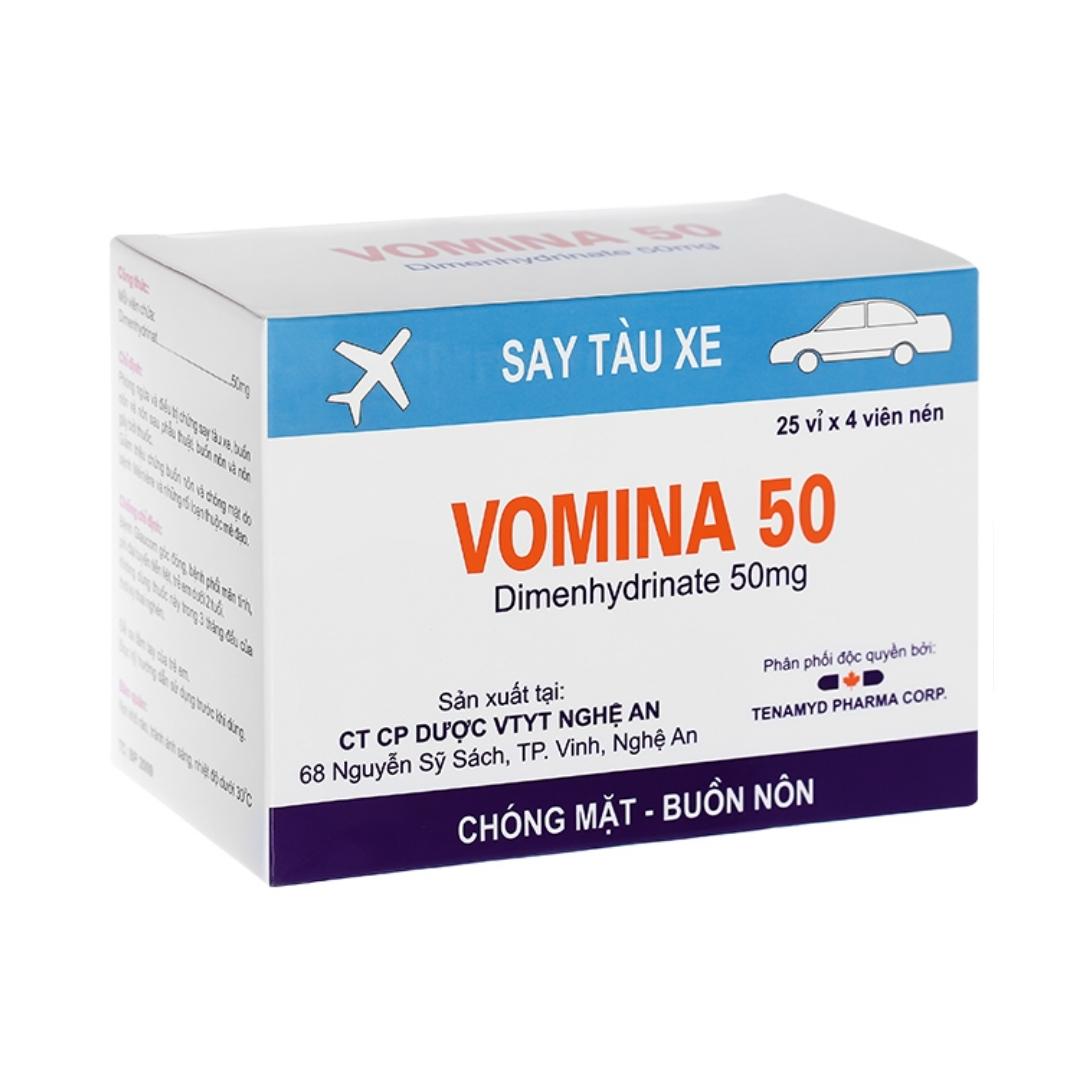 Thuốc Vomina plus chống say tàu xe - Pharmart.vn