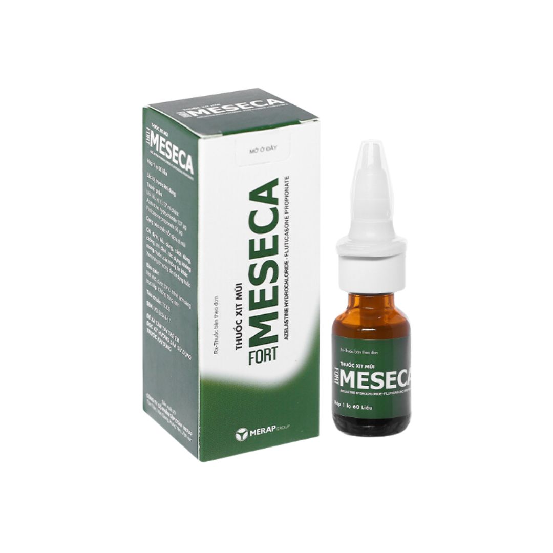 Thuốc xịt mũi Meseca Fort Merap - Điều trị viêm mũi dị ứng - Pharmart.vn