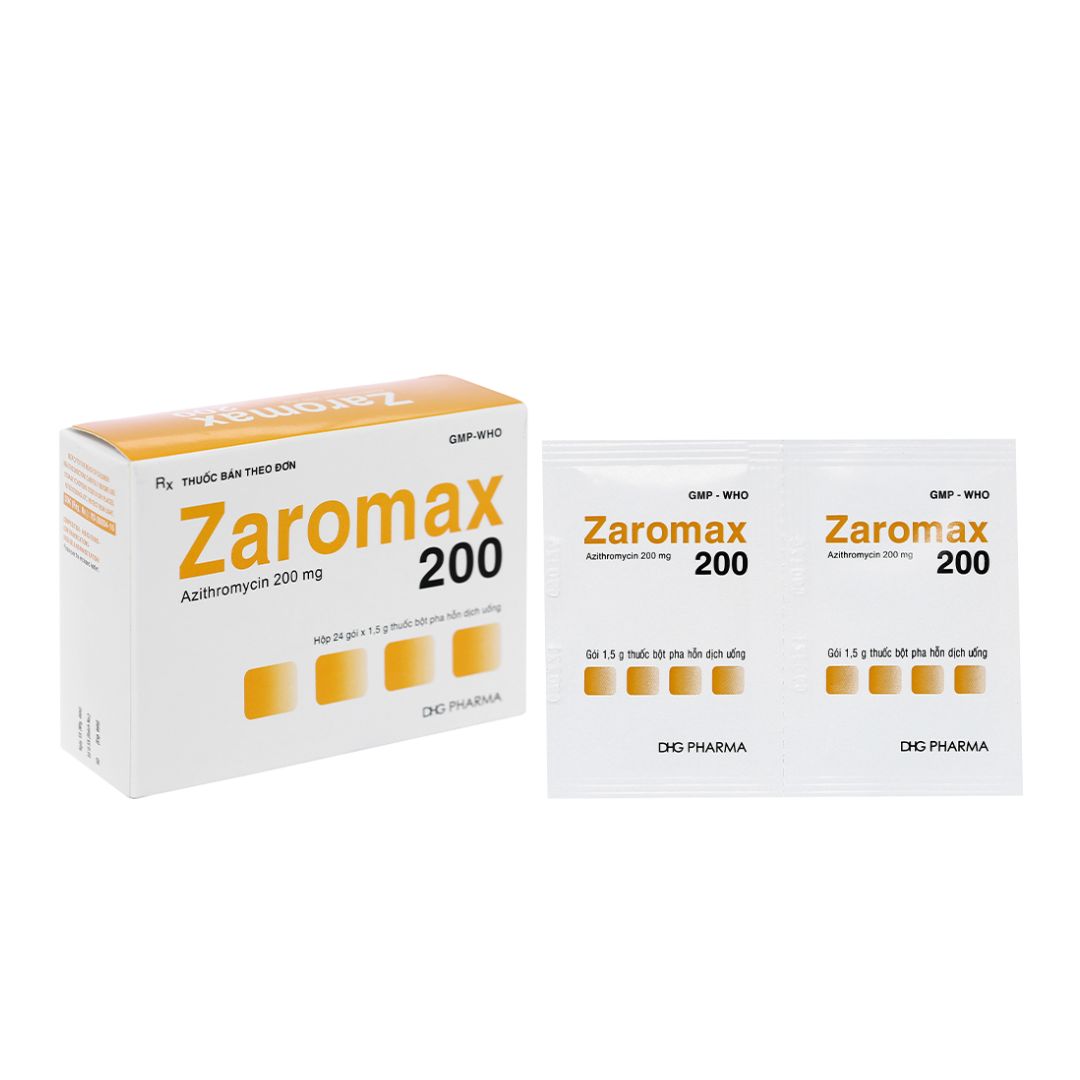Zaromax 200 - Trị viêm phế quản, viêm phổi - Pharmart.vn