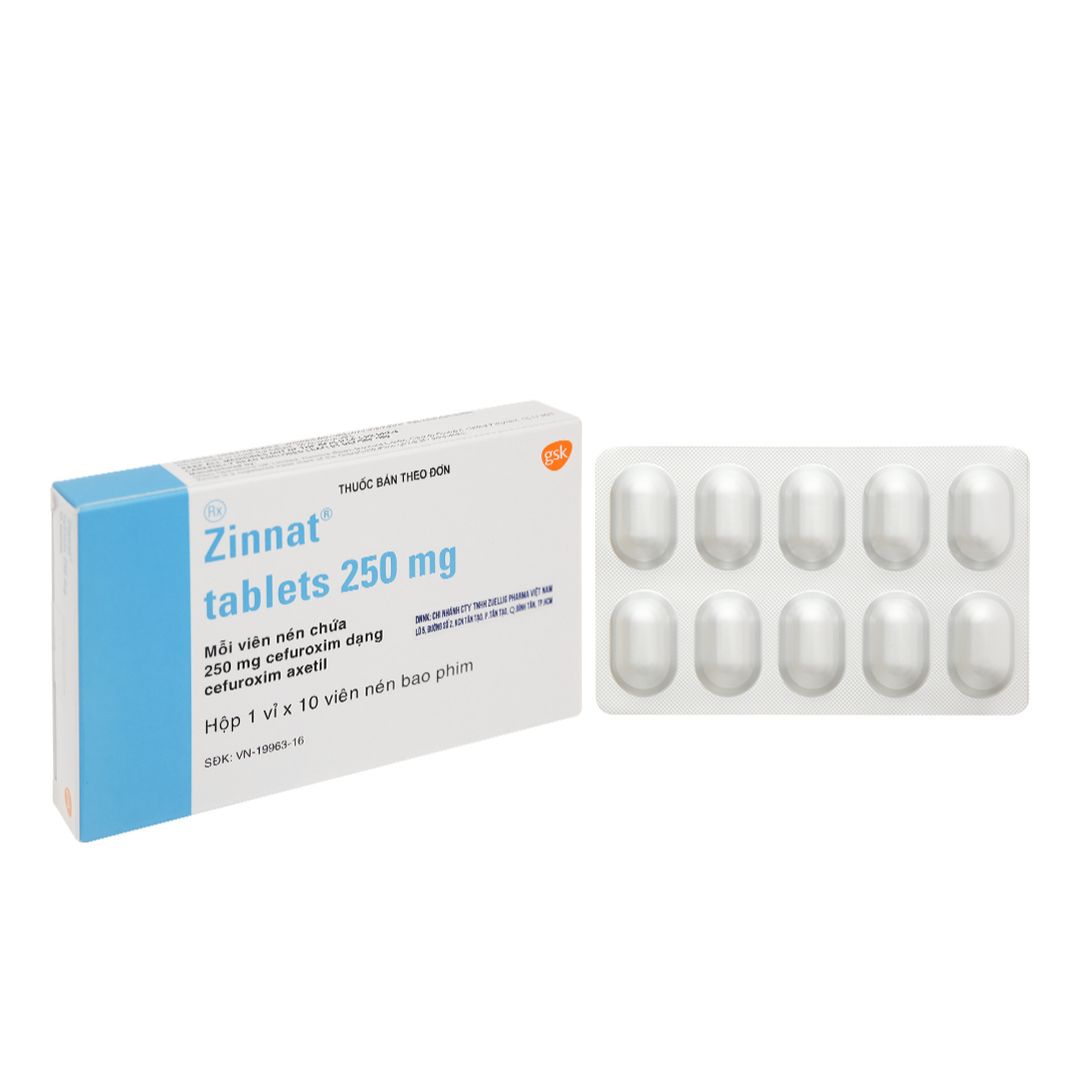 Zinnat tablets (250mg) - Điều trị nhiễm khuẩn - Pharmart.vn