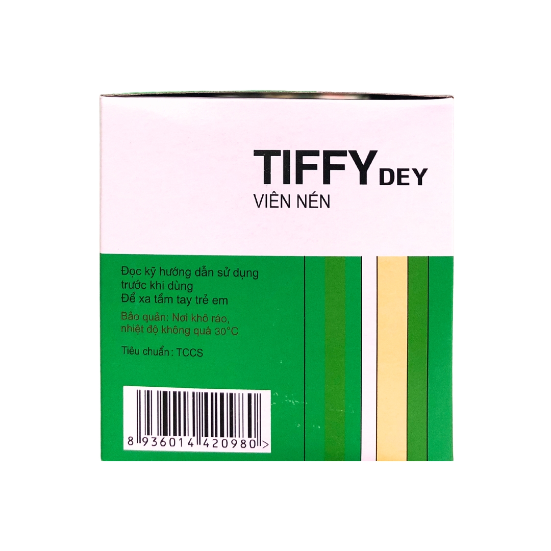 Thuốc Tiffy - Điều trị các triệu chứng cảm cúm vỉ 4 viên - Pharmart.vn