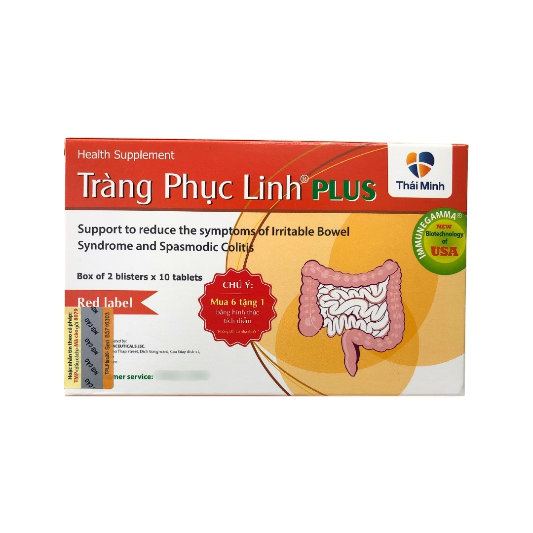 Tràng phục linh Plus (20 viên) - Hỗ trợ triệu chứng hội chứng ruột ...