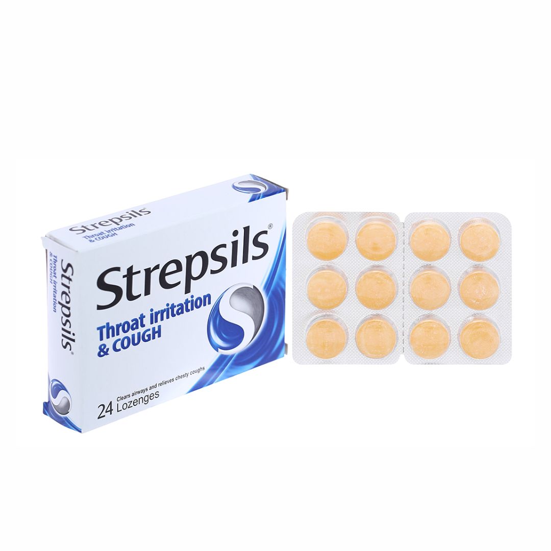 Viên Ngậm Strepsils Throat Irritation Cough - Pharmart.vn