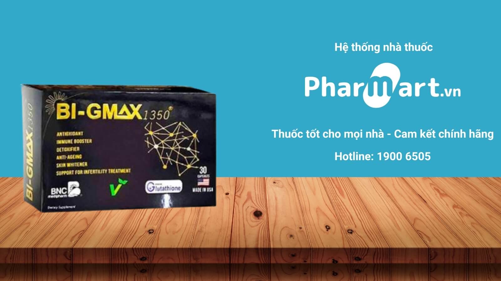 Viên uống Bi Gmax 1350 Medipharm - Thải độc, mát gan - Pharmart.vn