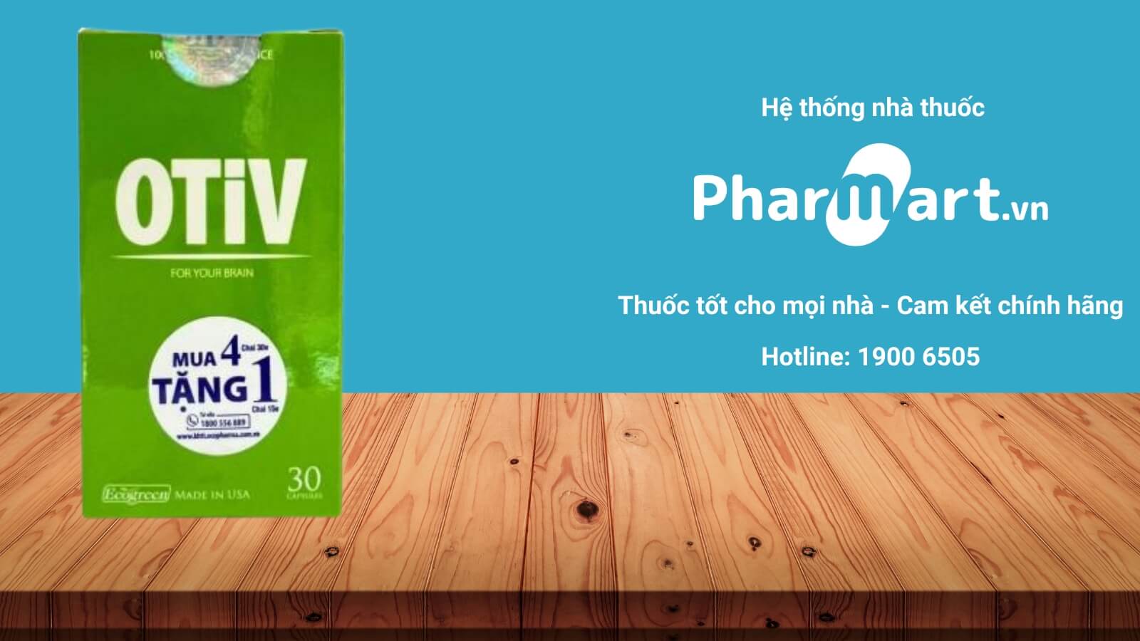 EcoGreen Otiv - Viên uống bổ não, tăng cường trí nhớ - Pharmart.vn
