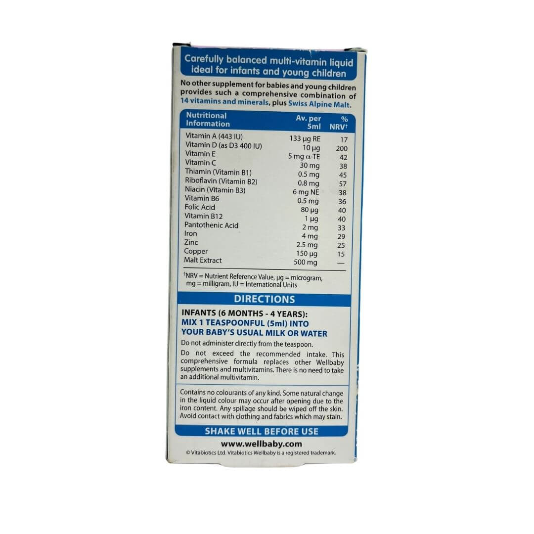 Wellbaby Multi-vitamin Liquid - Tăng cường sức khoẻ - Pharmart.vn