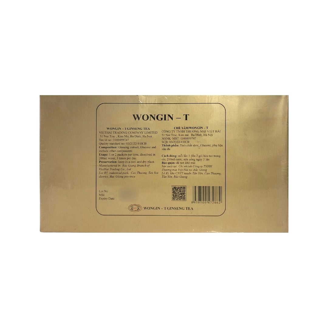 Wongin-T Ginseng Tea - Nâng cao sức khỏe, bồi bổ cơ thể - Pharmart.vn