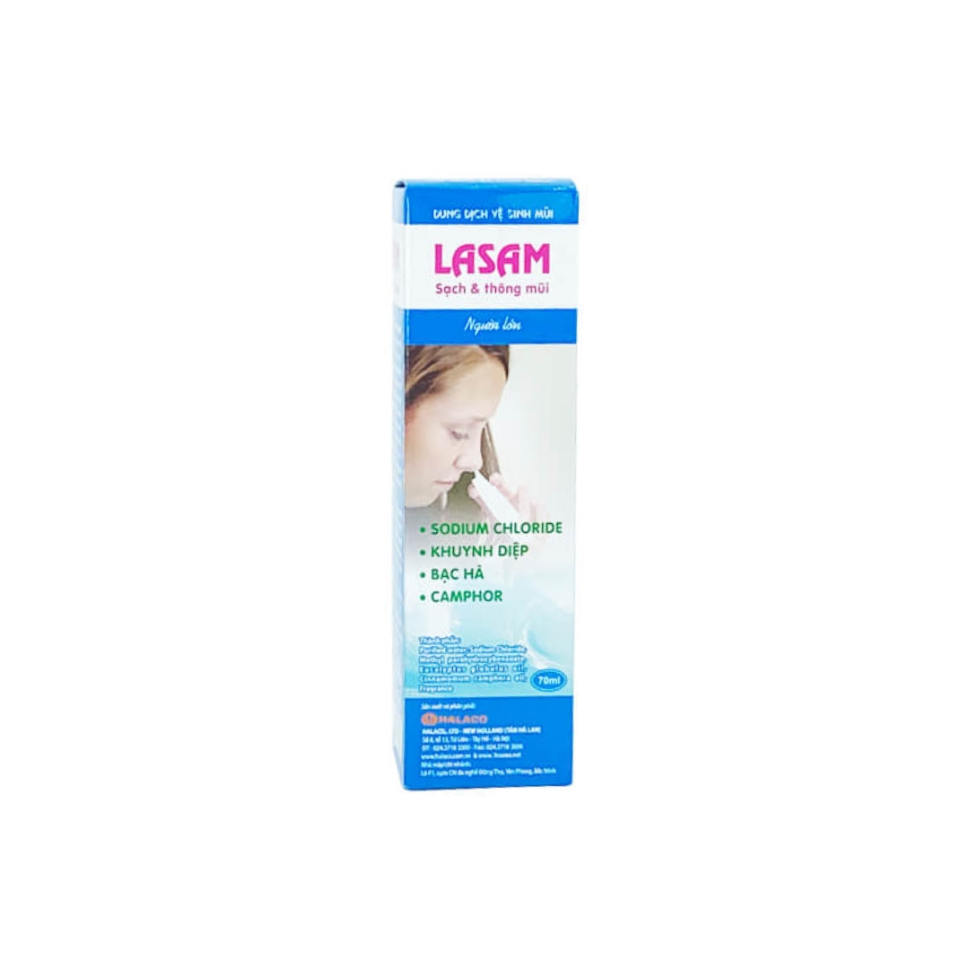 Xịt mũi Lasam người lớn - Hỗ trợ làm sạch mũi họng - Pharmart.vn